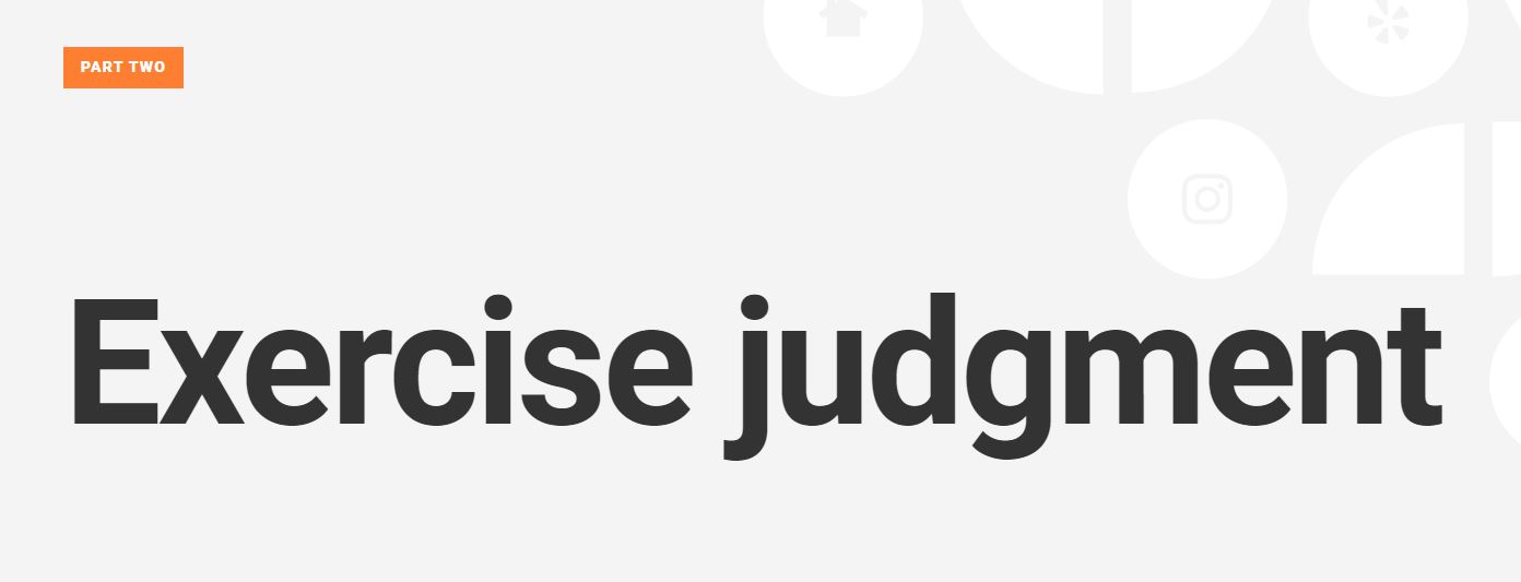 Exercise judgment - ASU News Co/Lab